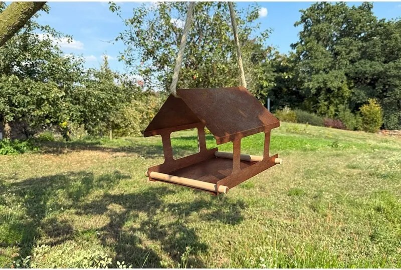 Nido Ptačí krmítko 30 x 25 x 23 cm, corten CORGARDEN 1039