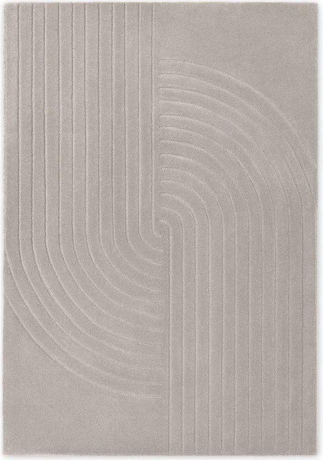Světle šedý ručně tkaný vlněný koberec 160x230 cm Arcura – Vikosa
