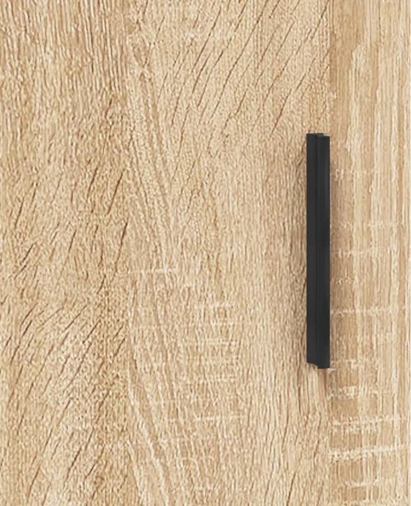vidaXL Příborník 69,5 x 34 x 90 cm kompozitní dřevo [830215] Barva: hnědý dub