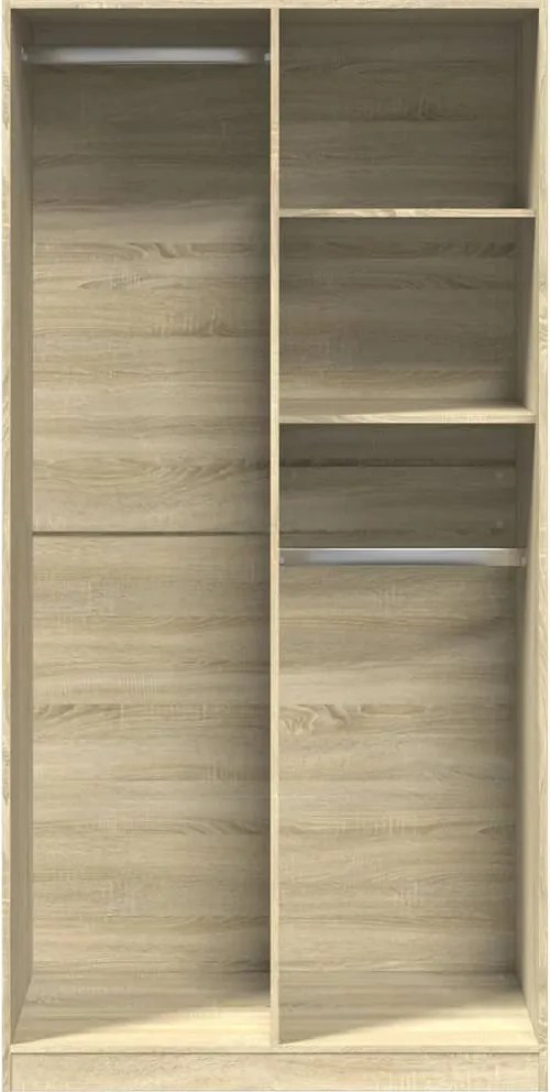 Šatní skříň dub sonoma 100 x 50 x 200 cm dřevotříska 3307767