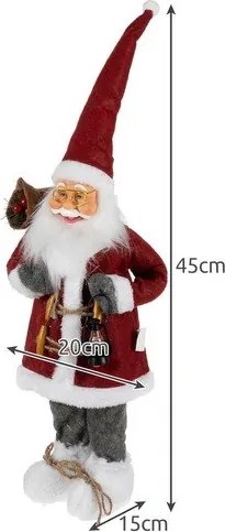 Ruhhy 22352 Vánoční Santa Claus 45 cm