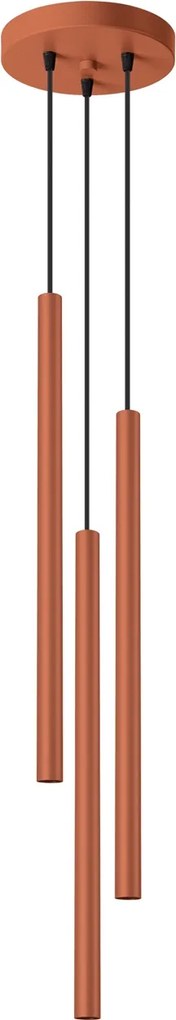 Sollux Lighting Závěsné svítidlo PASTELO 3P červené okrové