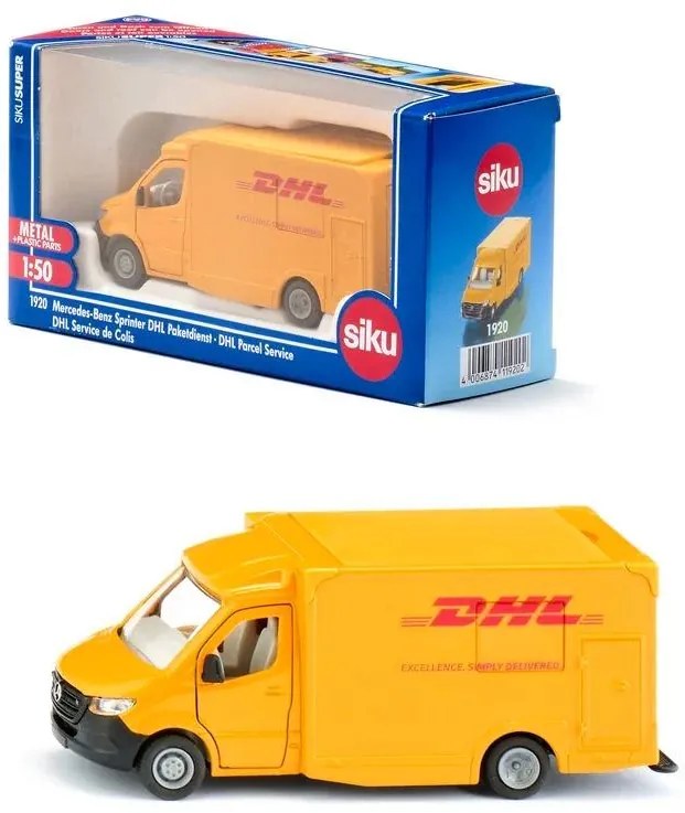 Siku 1920 dhl doručovací auto mercedes-benz sprinter 1:50
