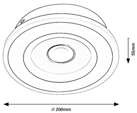 Rabalux 6959 - LED Stropní svítidlo TANELI LED/20W/230V 3000/4000/6000K