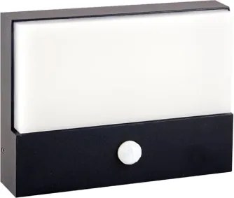 LED svítidlo McLED Kerberos s pohybovým čidlem 9W 3000K IP65 černá ML-513.024.19.0
