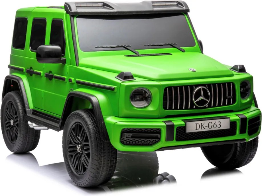 LEAN CARS Elektrické autíčko Mercedes G63 XXL zelené lakované 4x4
