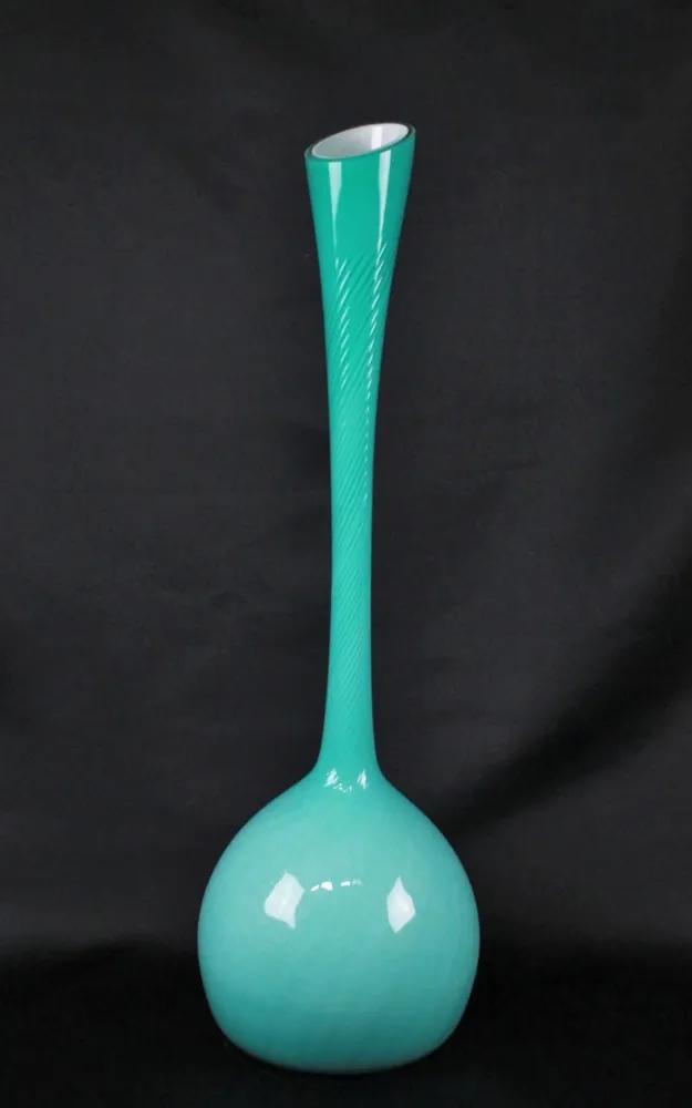 Váza designová Kužel velký modrý 90cm