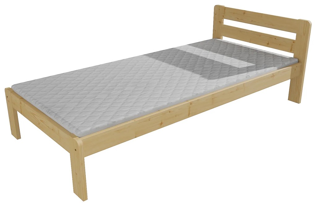 Vomaks Jednolůžková postel VMK002A Rozměr: 80 x 200 cm, Barva: barva bílá