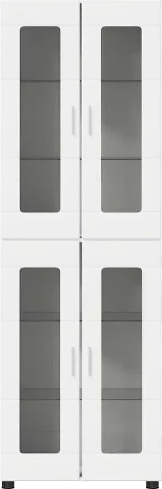 Vysoký bufet FLORIN 60 x 35 x 182 cm Bílá Kompozitní dřevo 3397904