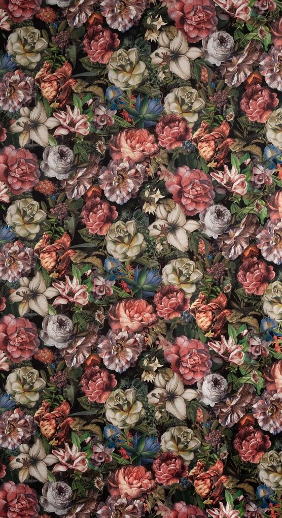 ZATEMŇOVACÍ ZÁVĚS NA PÁSCE PEONIA 140X270 CM VZOROVANÁ
