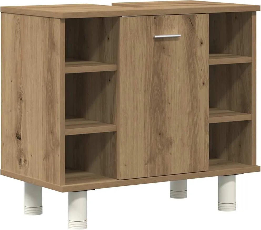 3dílná koupelnová sestava dub artisan kompozitní dřevo 3328568