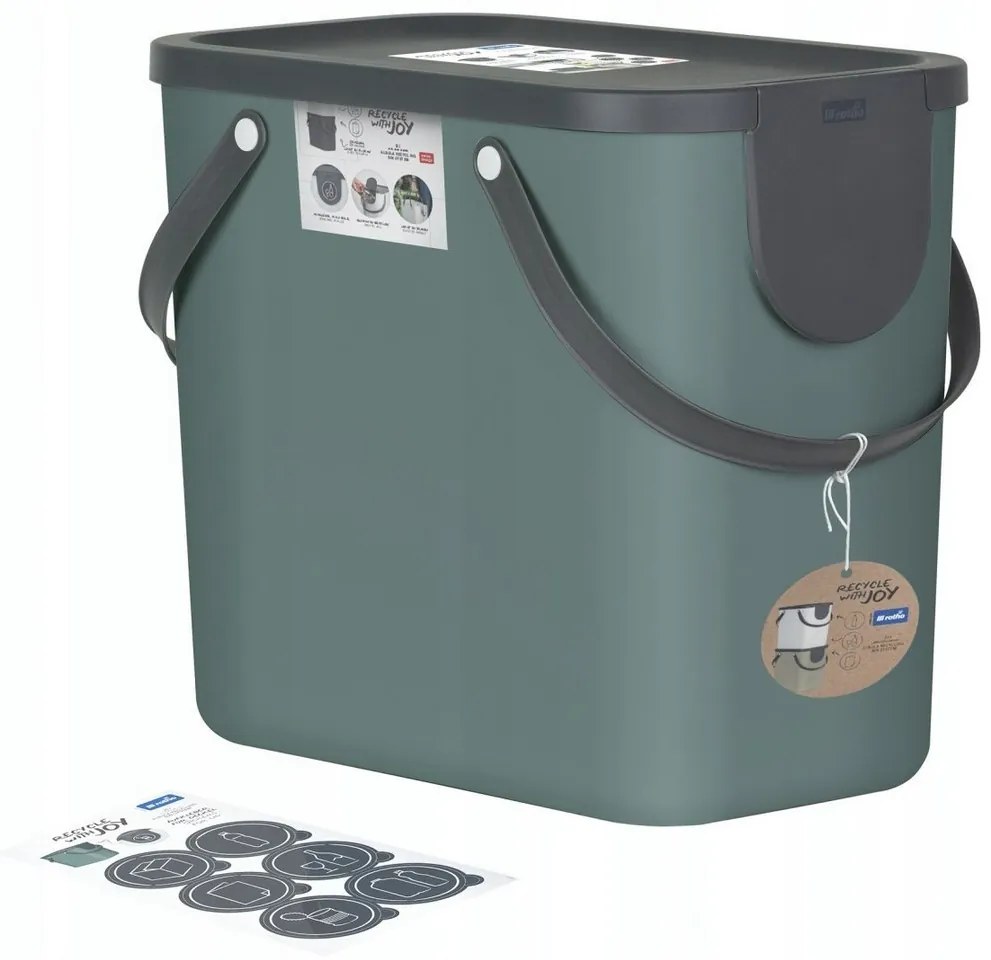 Rotho systém na třídění odpadu - ALBULA box 25L - zelená