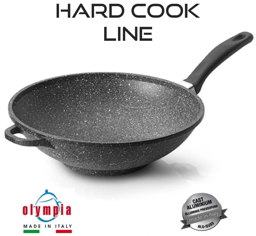 Pánev WOK HARD COOK Ø 32 cm z litého hliníku s minerálním kameninovým povrchem