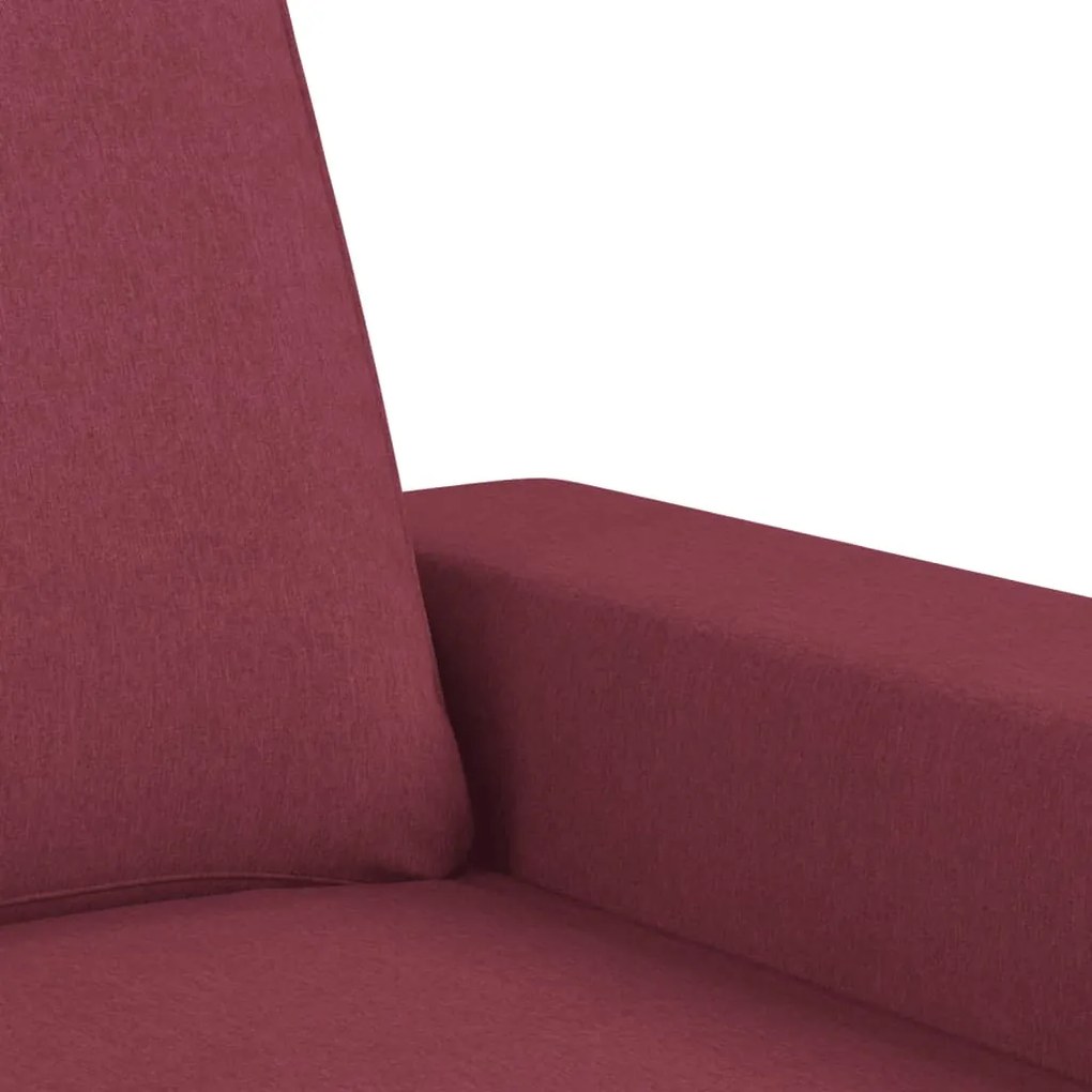 4dílná sedací souprava vínová textil 3201880