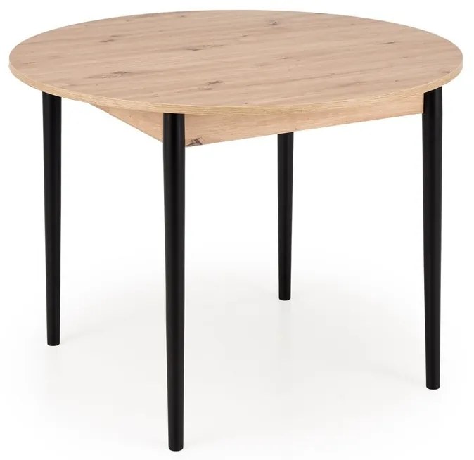 Rozkládací jídelní stůl Pivot 102/141 cm dub artisan/černý buk