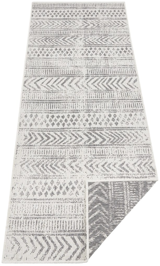 Hanse Home, Kusový koberec Twin Supreme 103862 Biri Grey/Cream – na ven i na doma, 80x150, šedá, chodba / předsíň