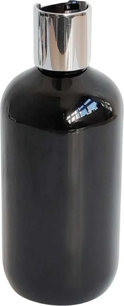 Dávkovač na mýdlo 300 ml černý s černo-stříbrným DISC TOP BELA