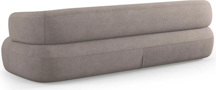 Světle hnědá pohovka z textilie bouclé 226 cm Jenny – Micadoni
