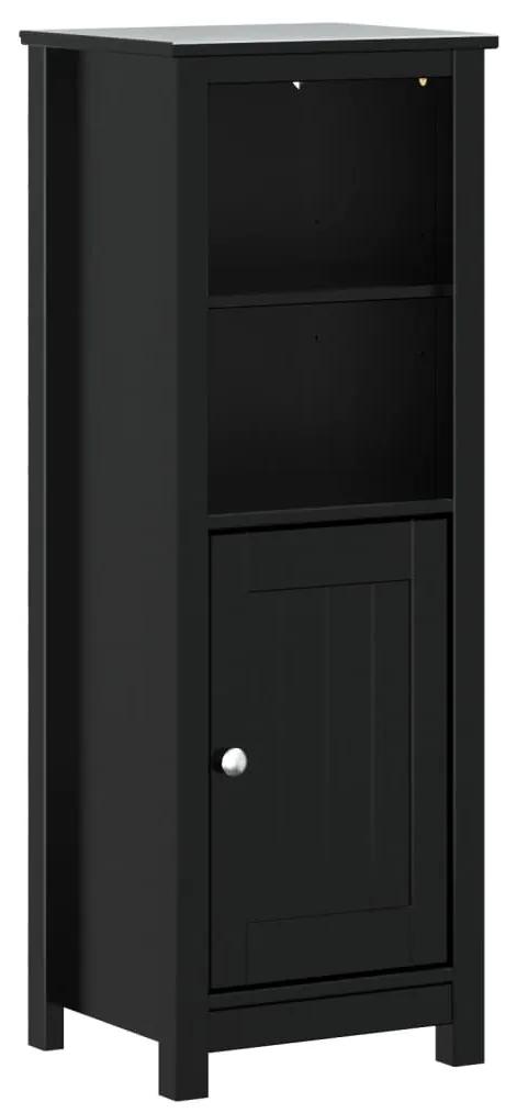 Koupelnová skříňka BERG černá 40x34x110 cm masivní borové dřevo