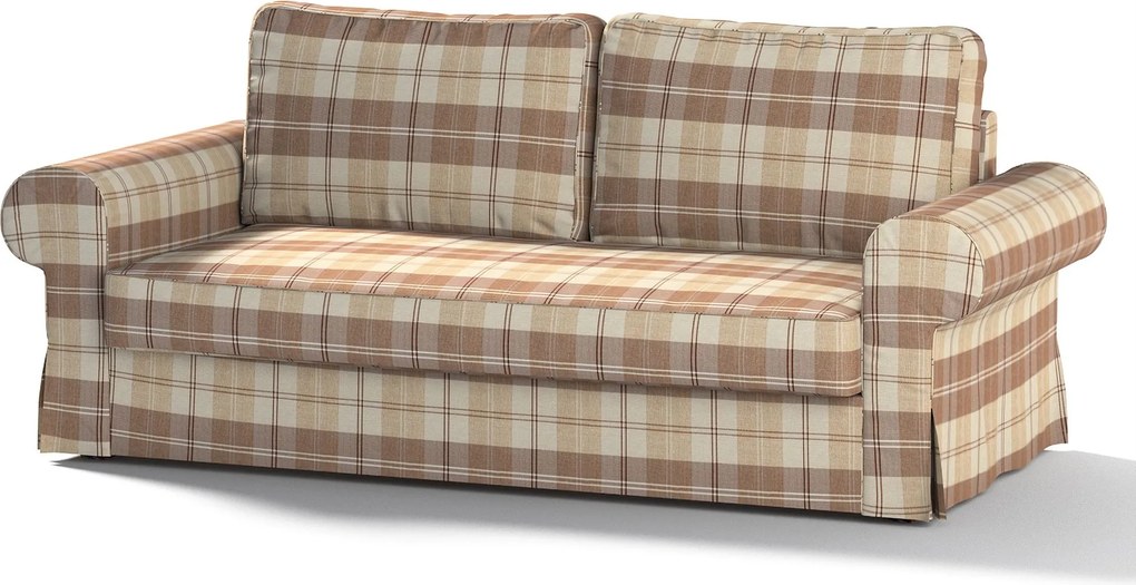 Potah na pohovku IKEA Backabro, 3-místná, rozkládací barva béžová látka pletený vzor, vzorované