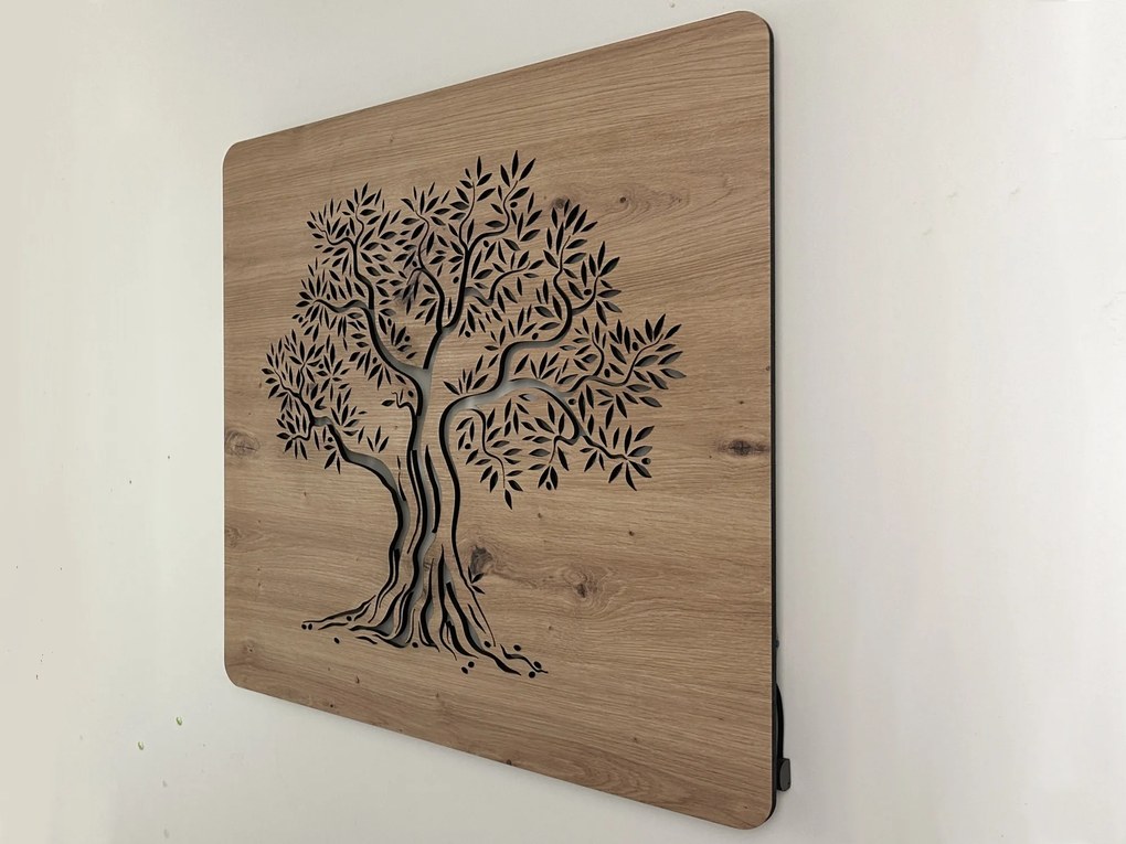 Li-Go "Olivovník" světelný obraz 230V 62x62 cm provedení povrchu: bříza