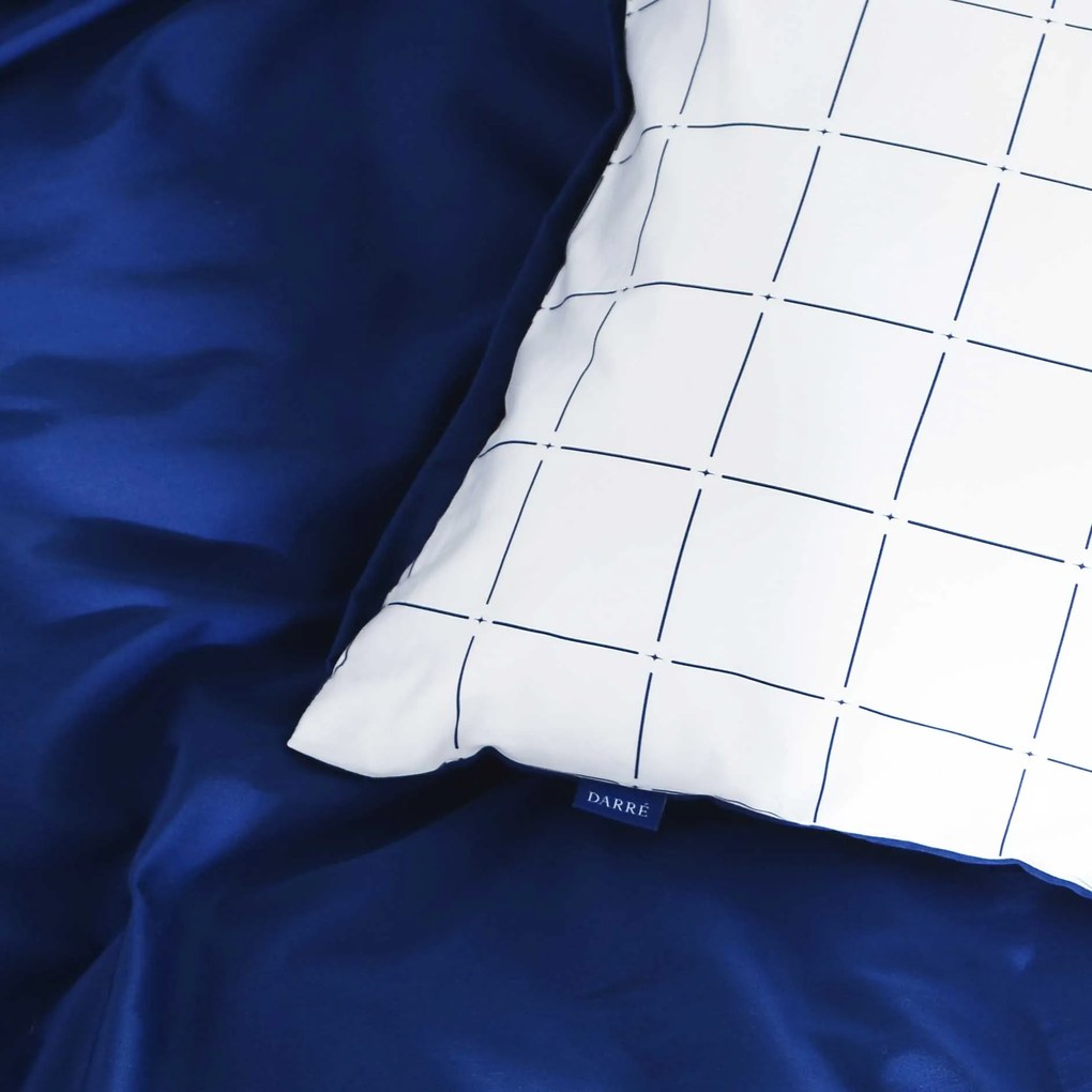 Saténový povlak na polštář Royal Dream - dark blue Velikost: 70 x 90