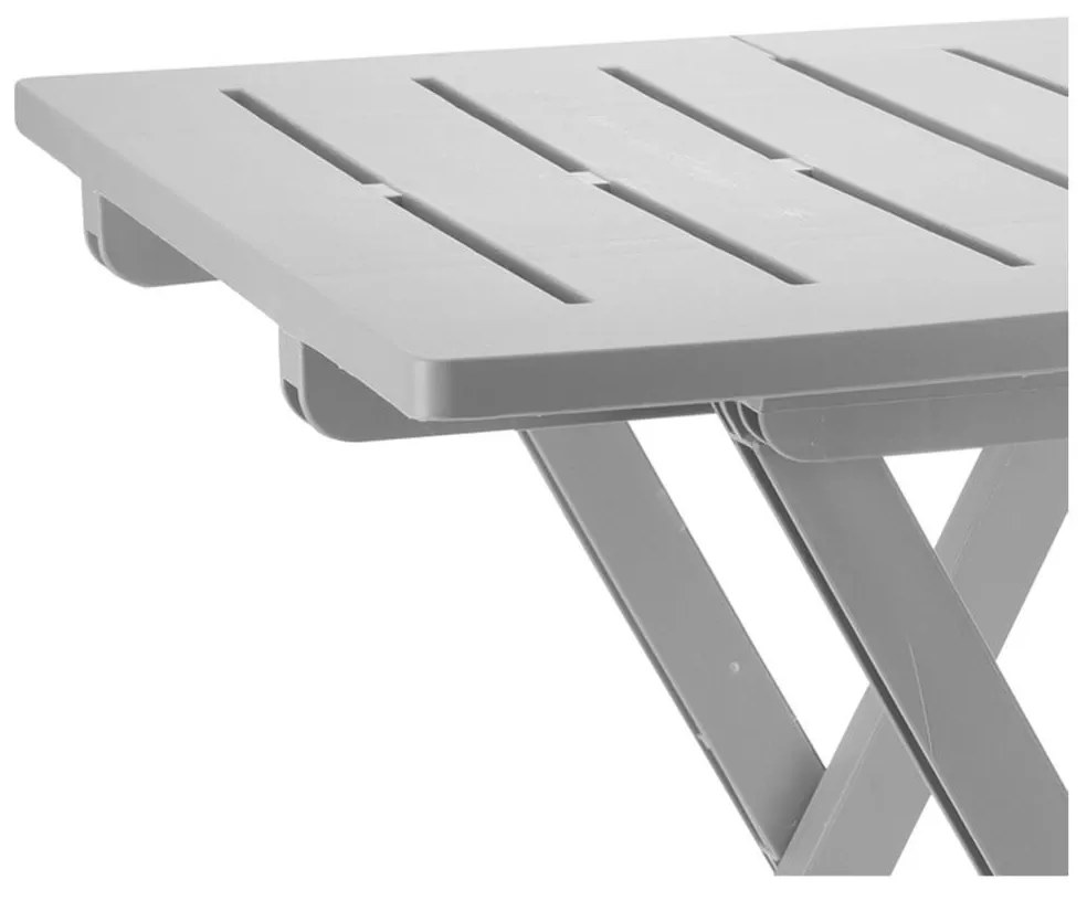 Rozkládací balkónový stůl PROGARDEN 50 cm šedý