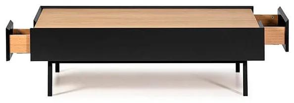 Konferenční stolek se šuplíky arista černý 110 x 60 MUZZA