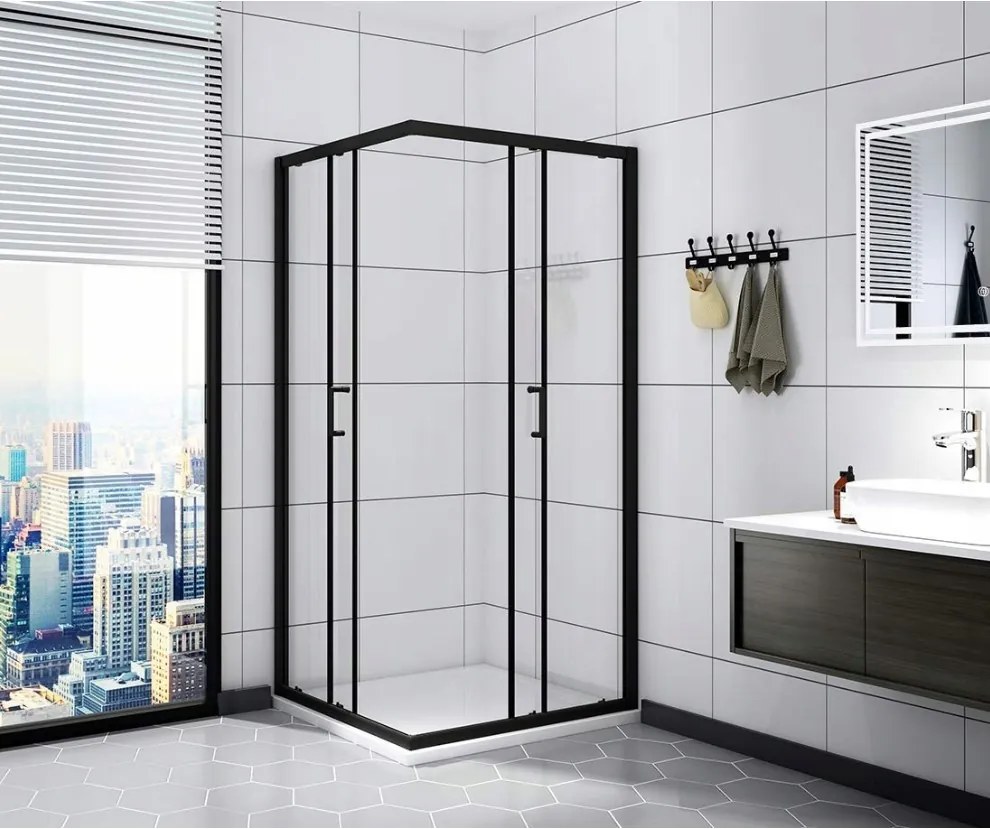 KABINA CALANI VITO 80*80 BLACK