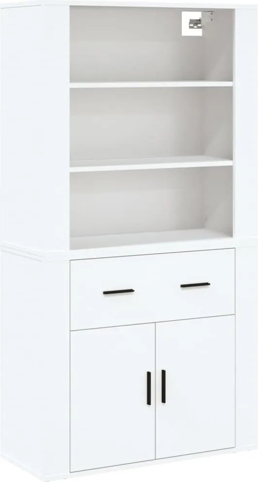 Skříň highboard bílá kompozitní dřevo 3185375