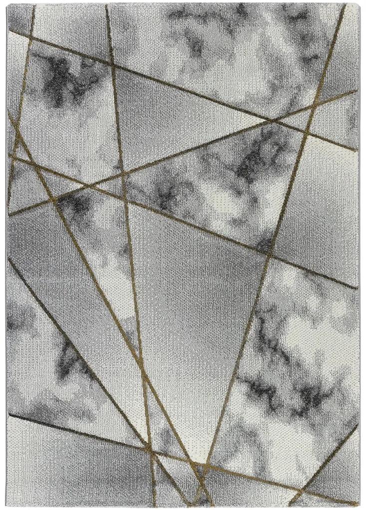 Koberce Breno Kusový koberec DIAMOND 22637/957, Šedá, Vícebarevné, 80 x 150 cm