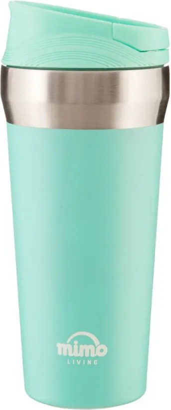 Tyrkysový nerezový cestovní termohrnek Premier Housewares Mimo, 380 ml