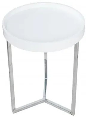 Moebel Living Odkládací stolek Cotis 40, stříbrná podnož