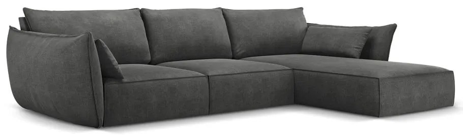 Šedá rohová pohovka (pravý roh) Vanda – Mazzini Sofas