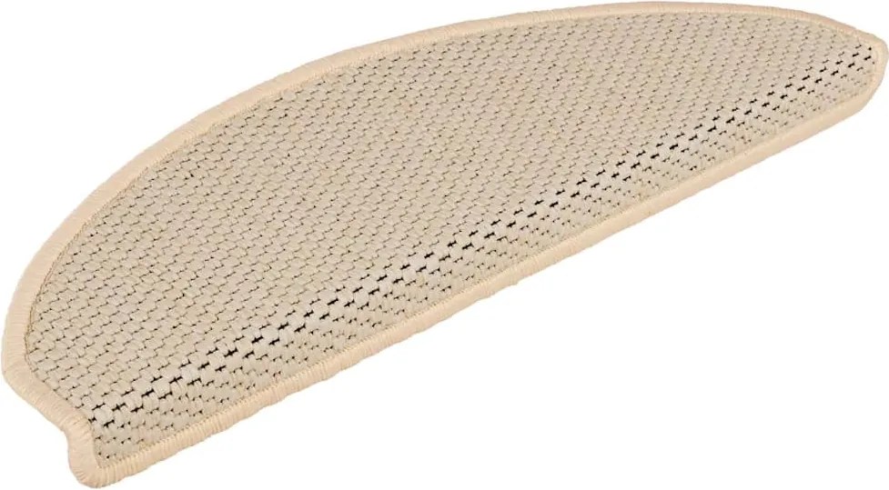 Samolepicí nášlapy na schody sisal 15 ks 65 x 21 x 4 cm berber 326881