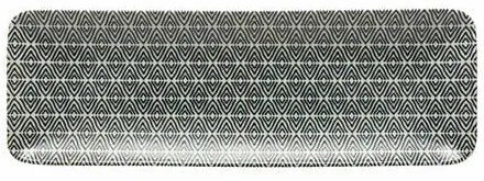 Costa Nova COSTA NOVA Tác 36x12cm, AUGUSTA, černá|bílá - diamond weave