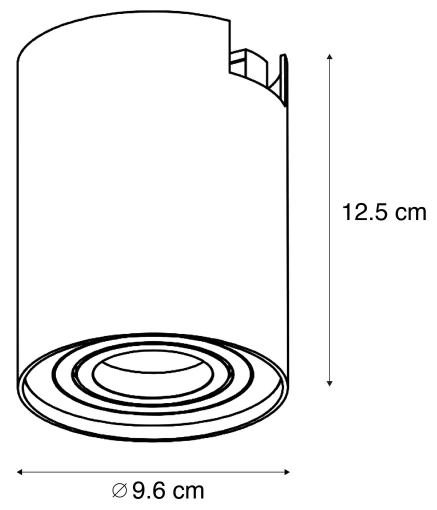 Moderní béžový reflektor pro 1fázový kolejnicový systém - Iconic Rondoo Up