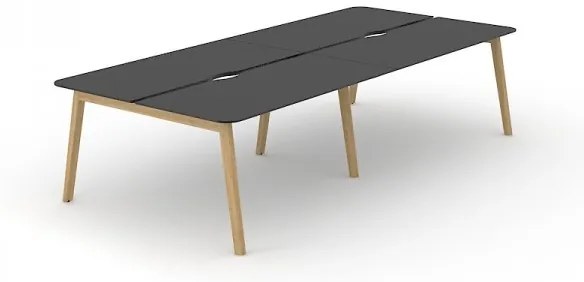 NARBUTAS - Čtyřmístný pracovní stůl NOVA WOOD HPL 320x144 cm