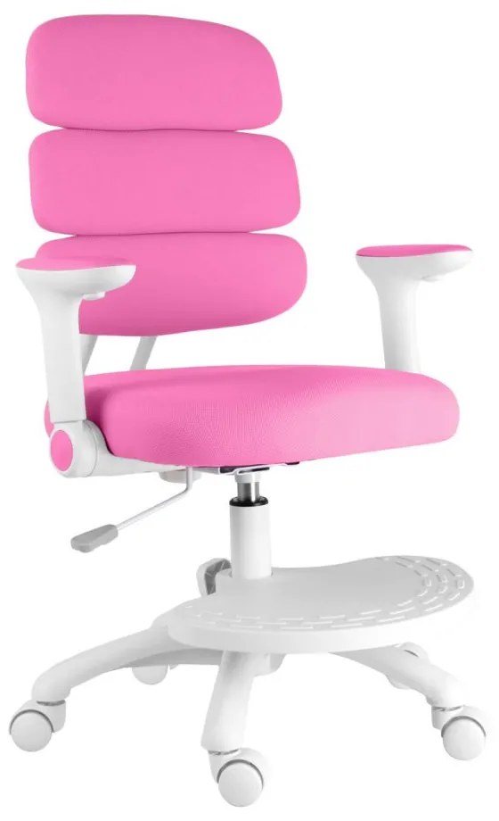 Dětská rostoucí židle Neoseat KIDDY THREE v tmavě růžové barvě s pratelným potahem
