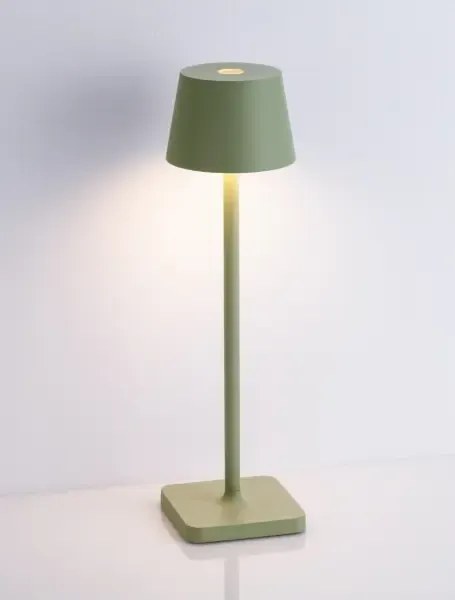 Venkovní stolní lampa Deck zelená