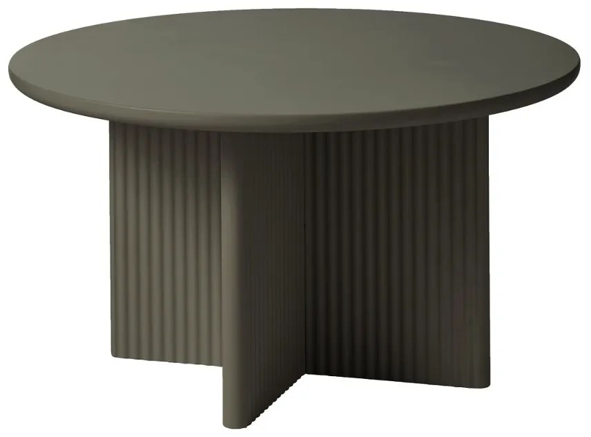 Designový konferenční stolek Dallyce 80 cm olivově šedý