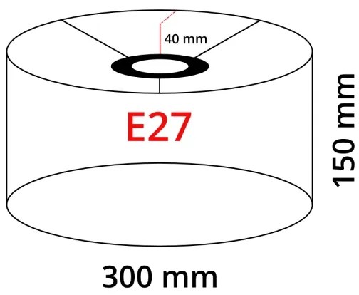 LED Stojací lampa TUNJA 1xE27/20W/230V pr. 30 cm matný chrom/bílá