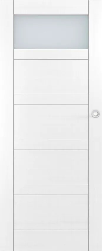posuvné interiérové dveře do pouzdra BRAGA model 2 Průchozí rozměr: 70 x 197 cm, Orientace dveří: Levé dveře, Dekor: Dub sonoma