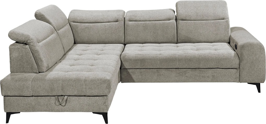 XXXLutz ROHOVÁ SEDAČKA, textil, šedohnědá MID.YOU - Sedací soupravy - 002220042302