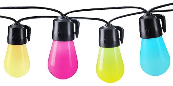 Smart venkovní řetěz SOLIGHT WO795 RGB 10W