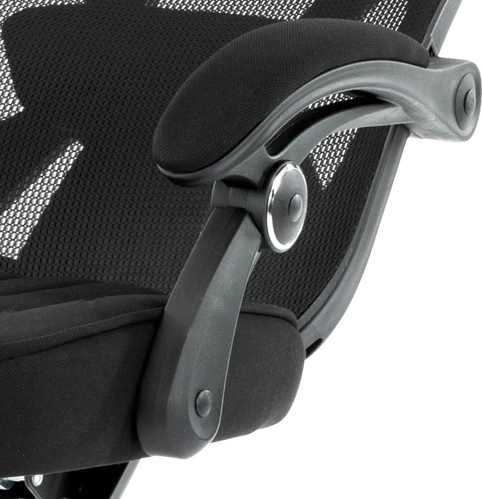 Ergonomická kancelářská židle VIGELTI - černá síťovina