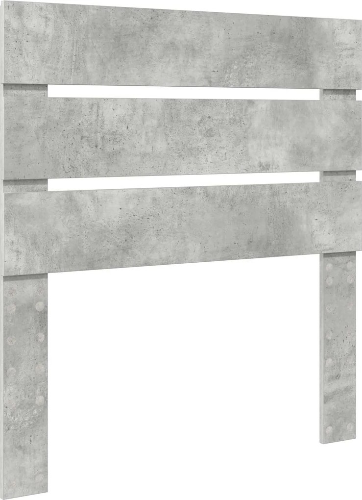 Rám postele Betonově šedá 75 x 190 cm Masivní borové dřevo 3411803