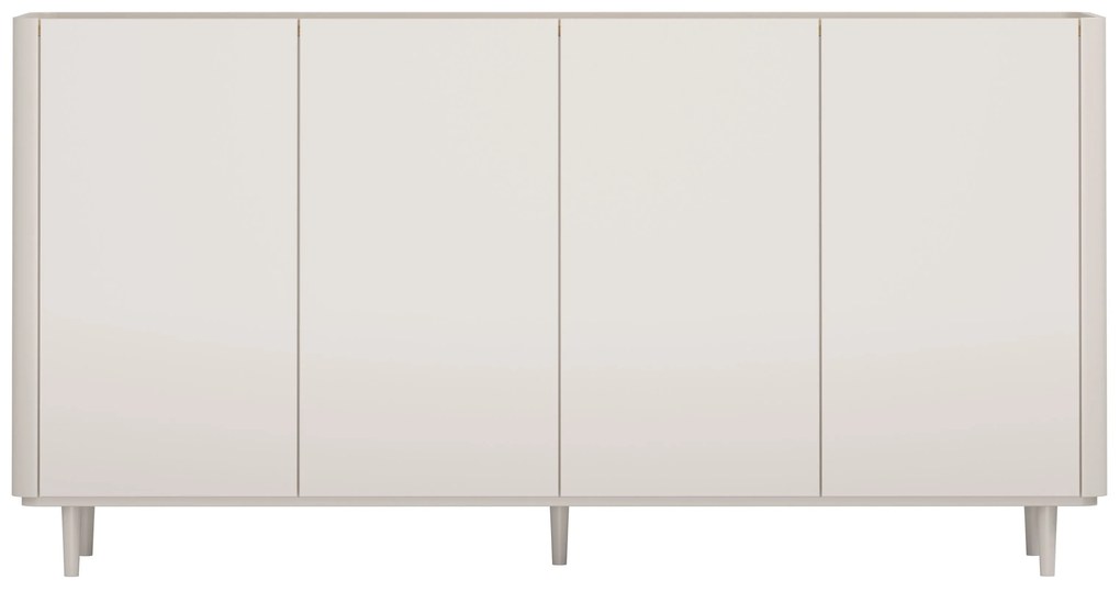 Komoda Elivo 200 cm na nožkách - kašmírová / dub olejovaný