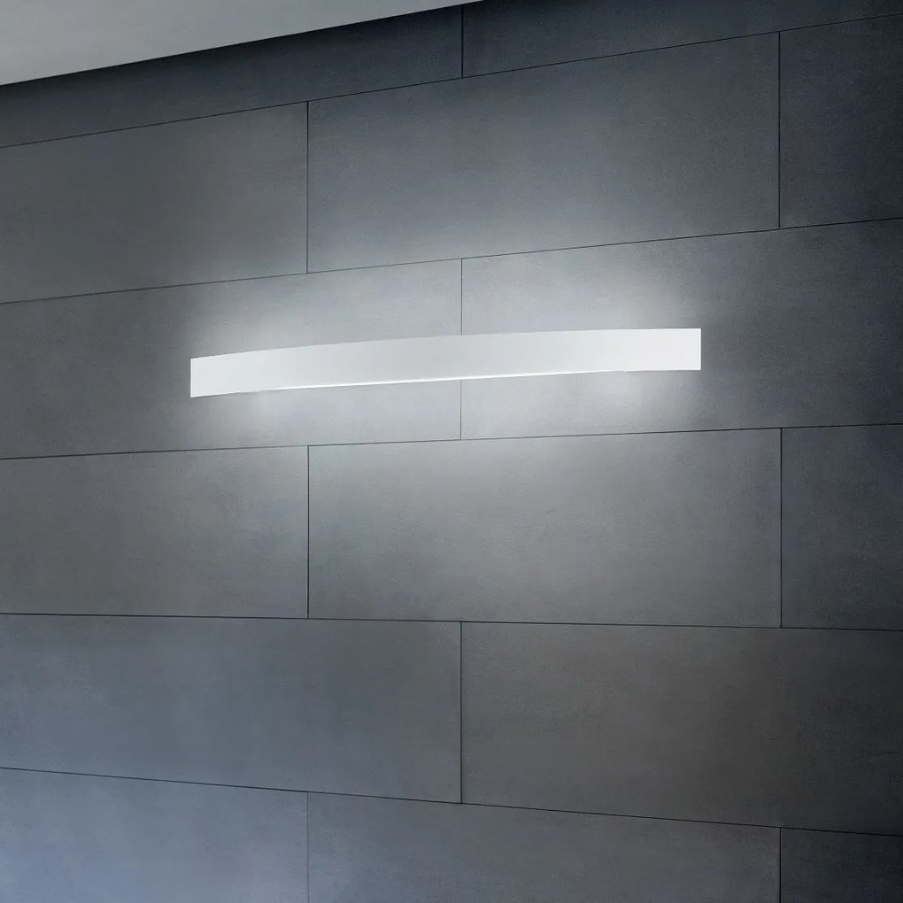 Linea Light 1143 Curvé_W, bílé nástěnné svítidlo, 30W LED 3000K, délka 69cm