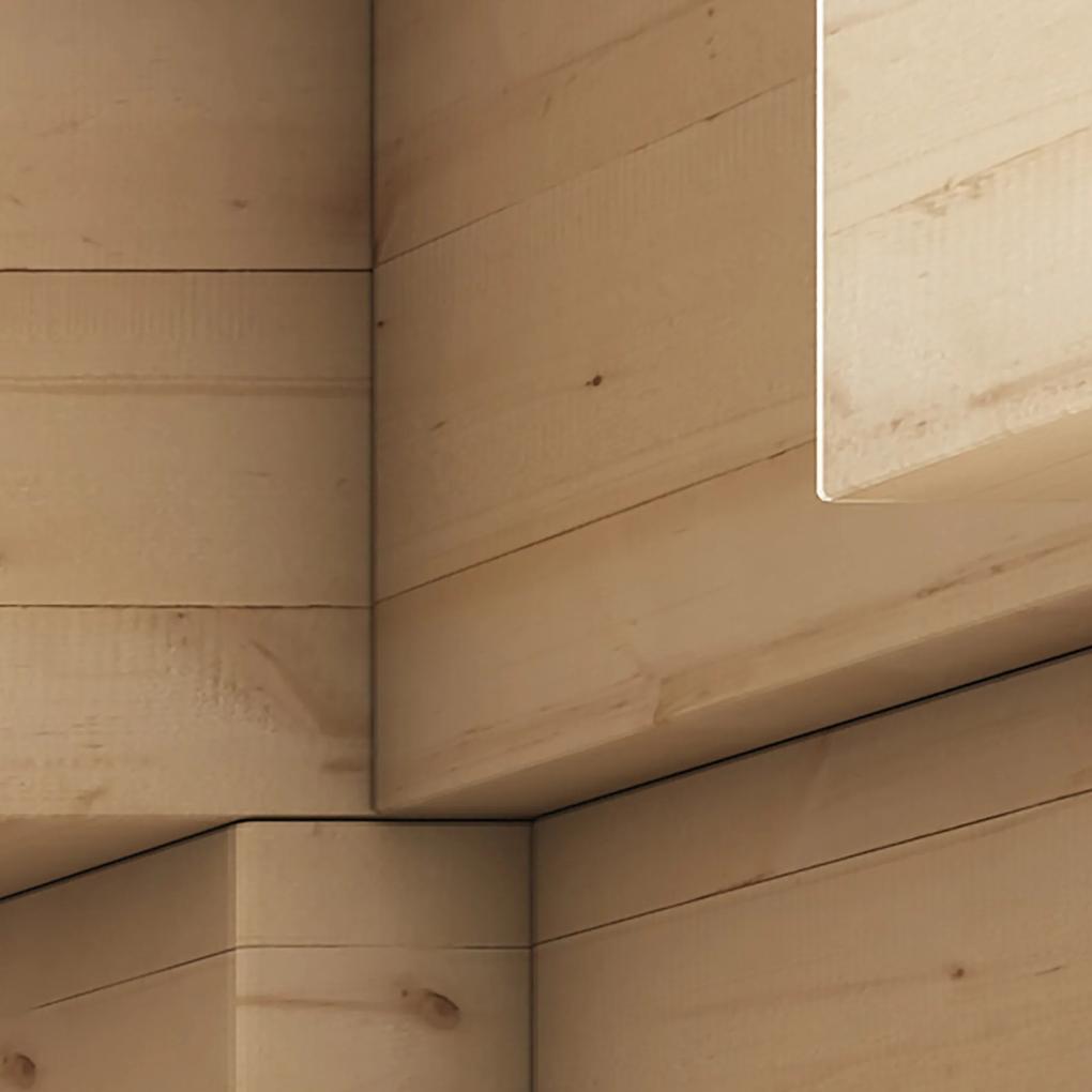 Malvis ® 3D tapeta Dřevěný tunel Vel. (šířka x výška): 288 x 200 cm